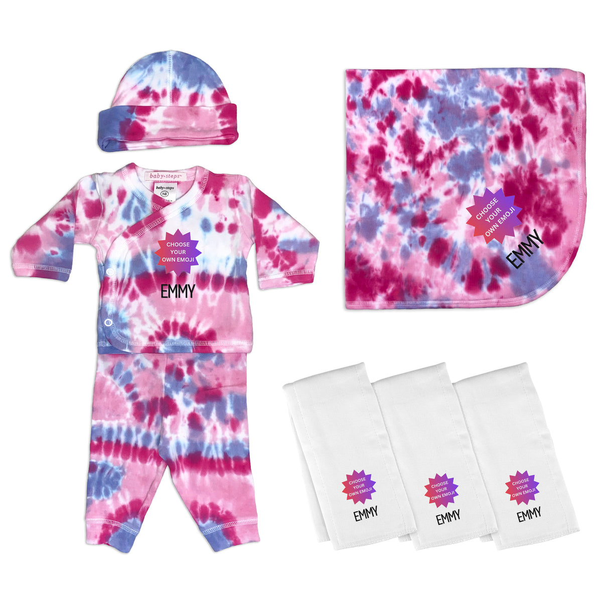 Emoji Tie Dye Newborn Bundles – Designs by Chad & Jake