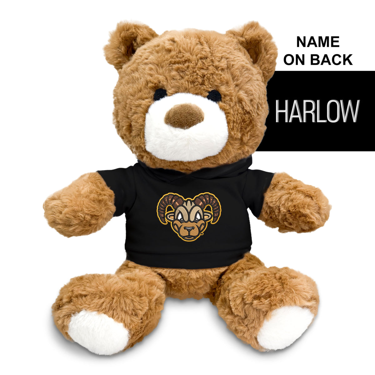 Personalized VCU Rams "Mascot" 10" Plush Bear – Designs by Chad & Jake