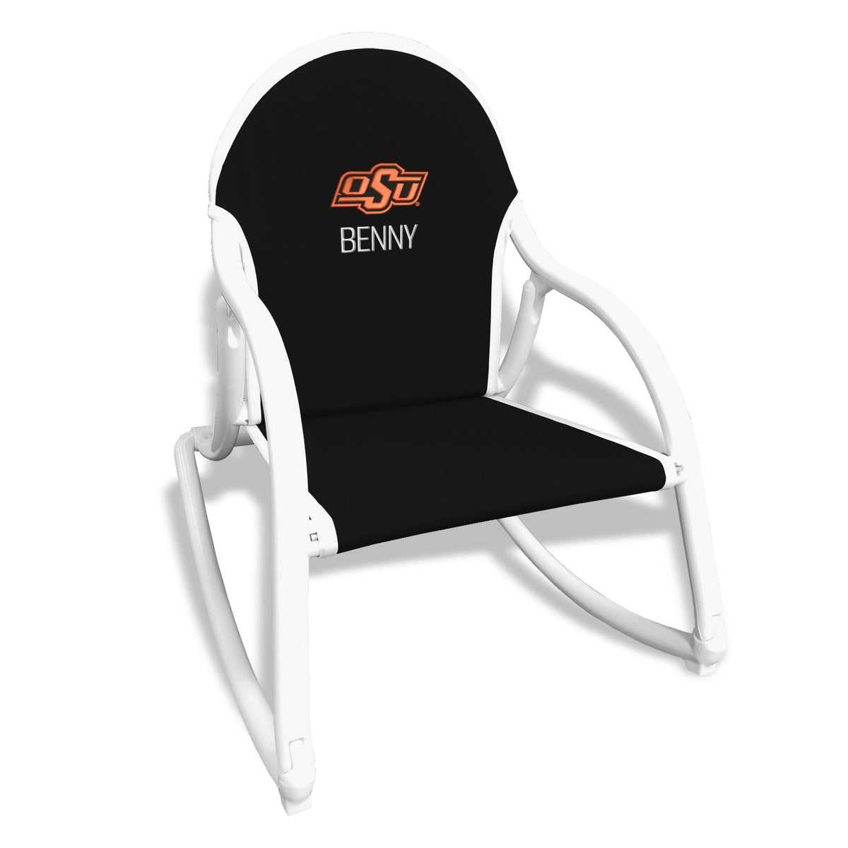 Personalized Oklahoma State Cowboys Rocking Chair – Designs by Chad & Jake
