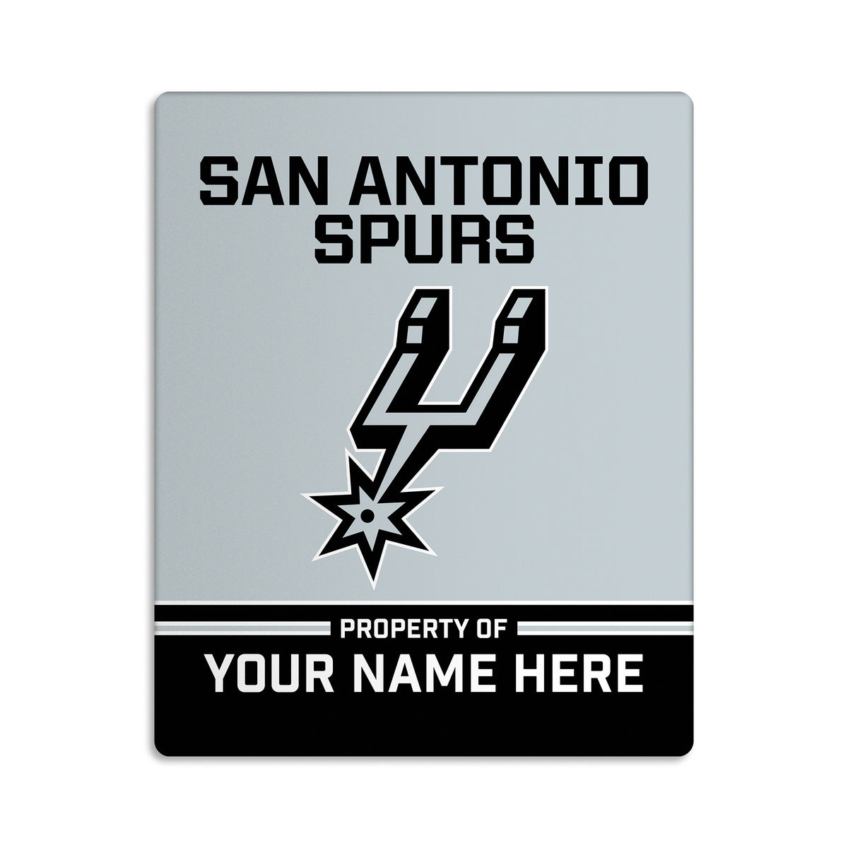 Custom San Antonio Spurs "Property of" Door Sign - 8"x10" – Designs by ...