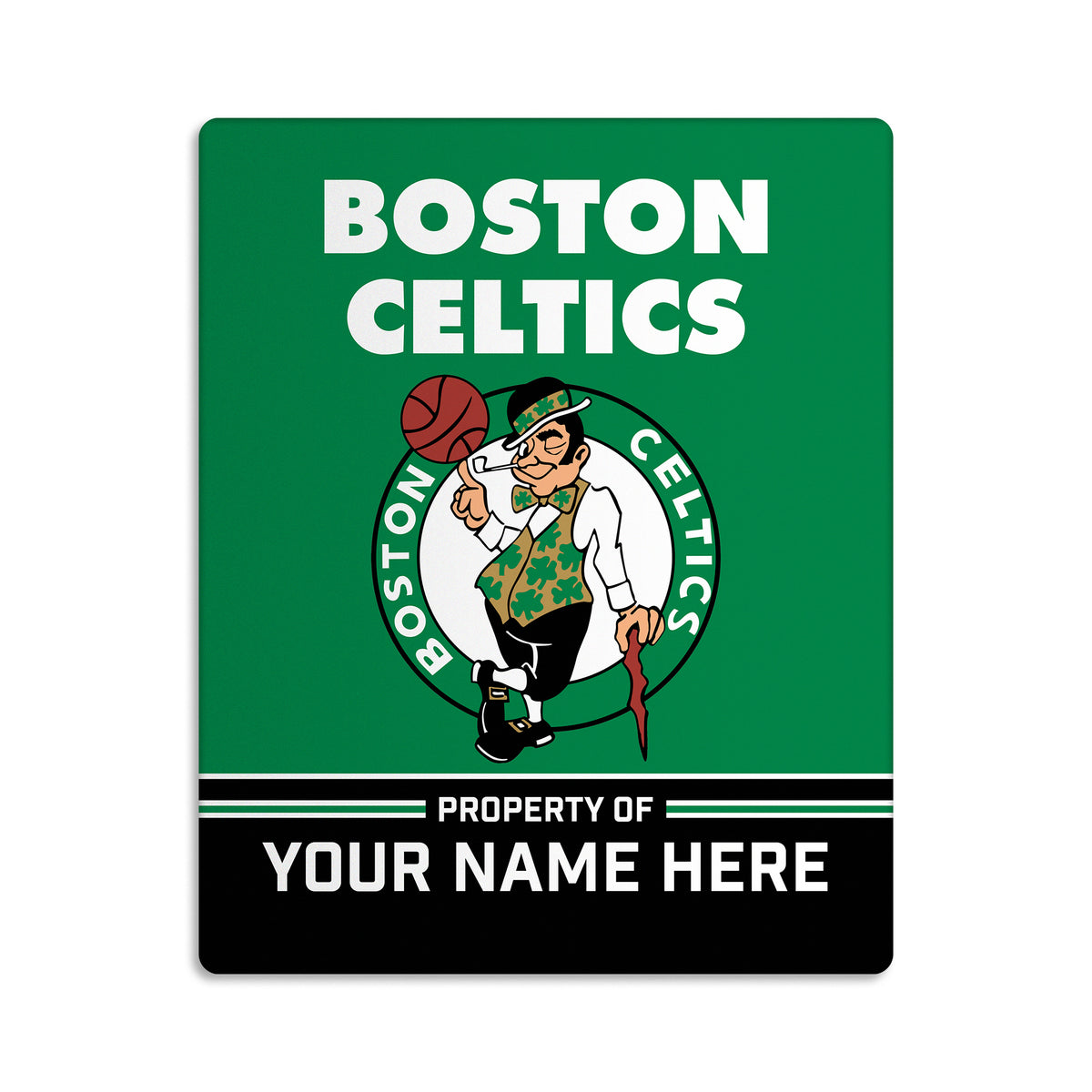 Custom Boston Celtics "Property of" Door Sign - 8"x10" – Designs by ...