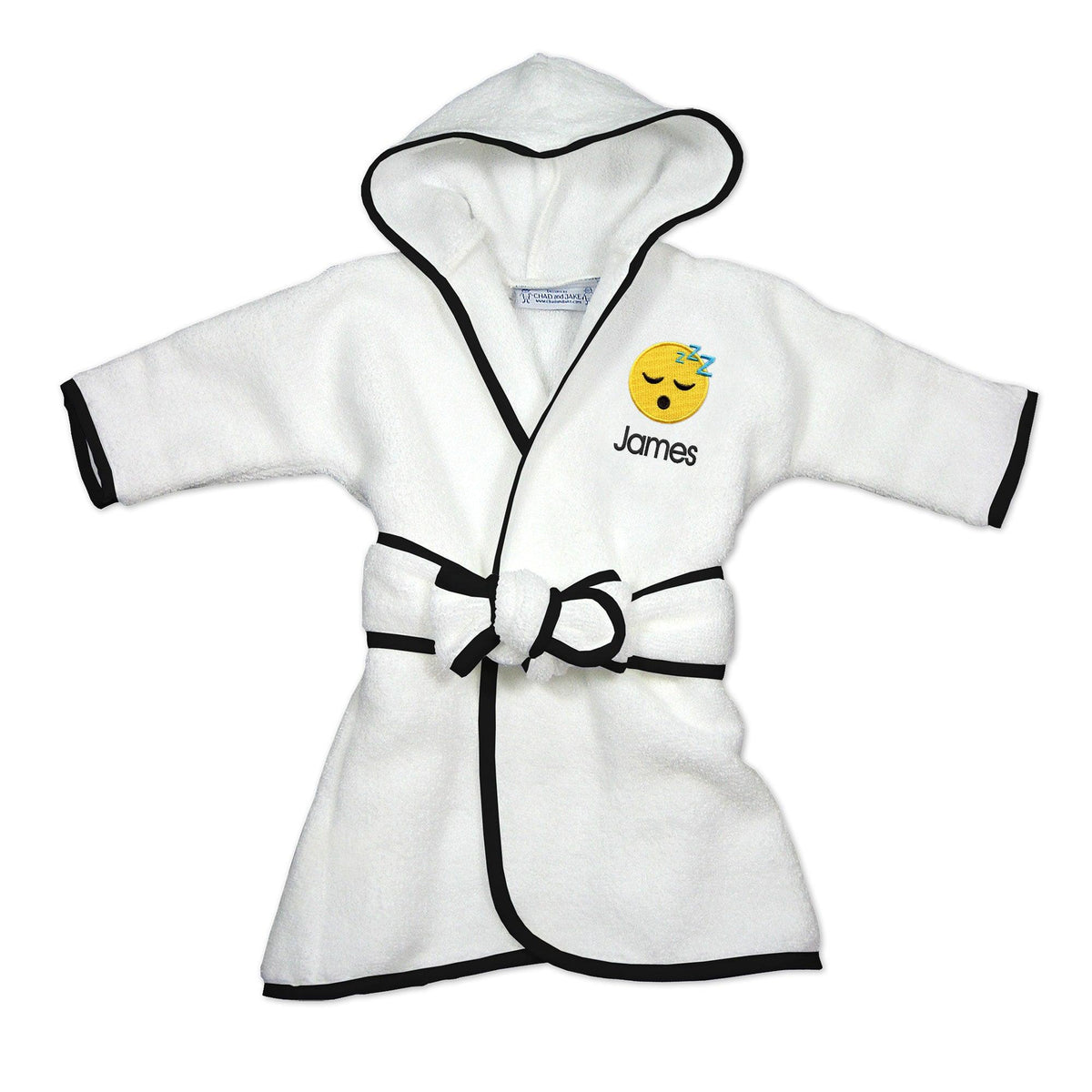 Personalized Sleeping Face Emoji Robe – Designs by Chad & Jake
