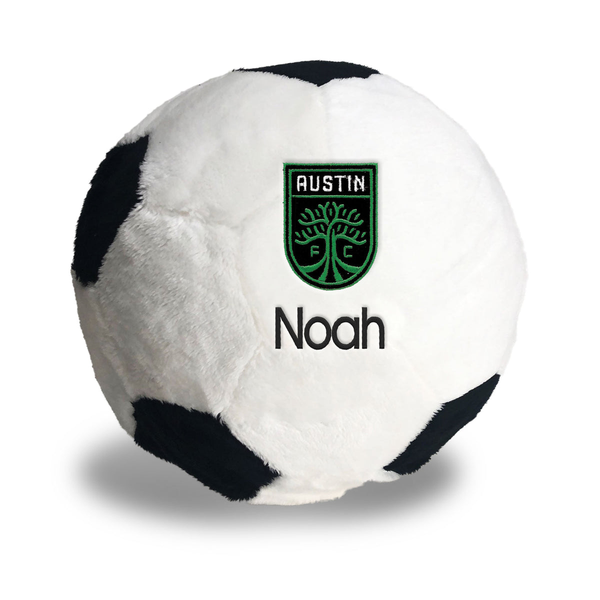 Personalized Austin FC Plush Soccer Ball – Designs by Chad & Jake